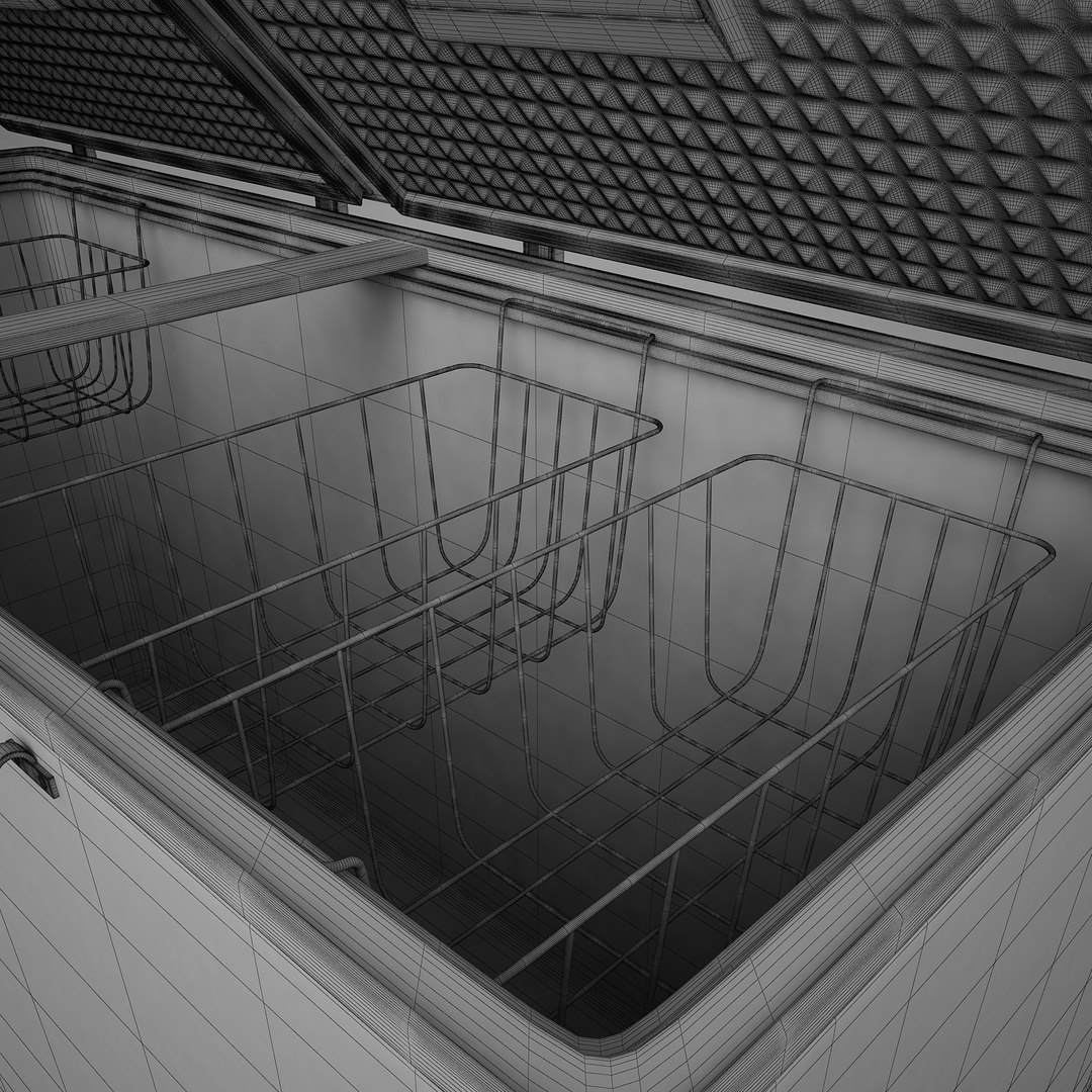 3d model of chest freezer freeze