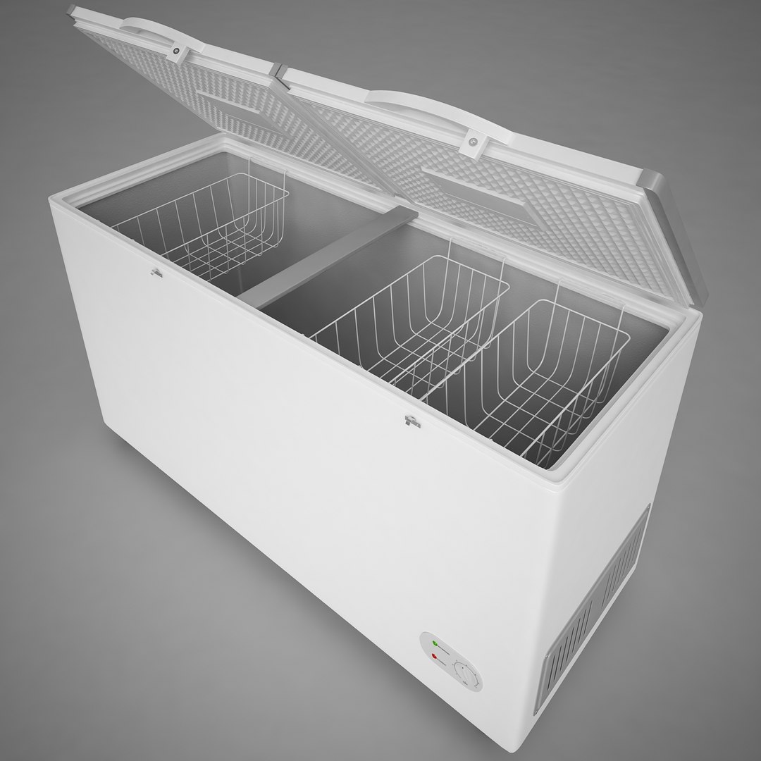 3d model of chest freezer freeze