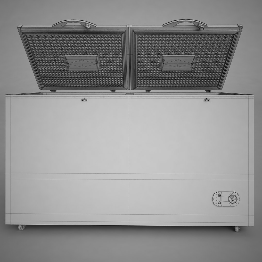 3d model of chest freezer freeze