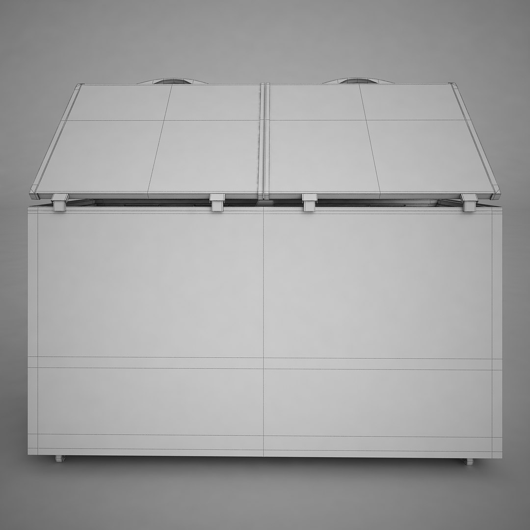 3d model of chest freezer freeze