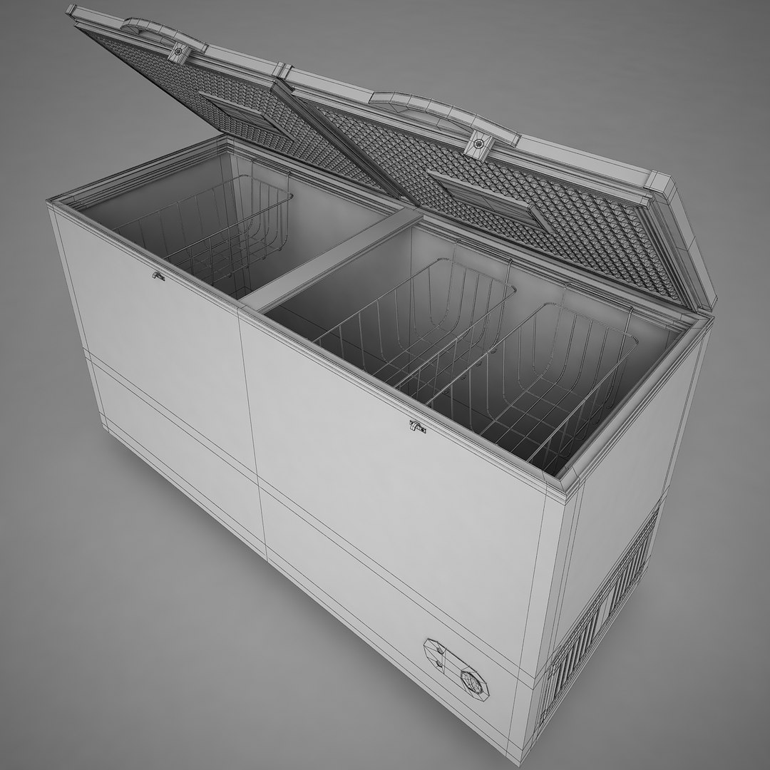 3d model of chest freezer freeze
