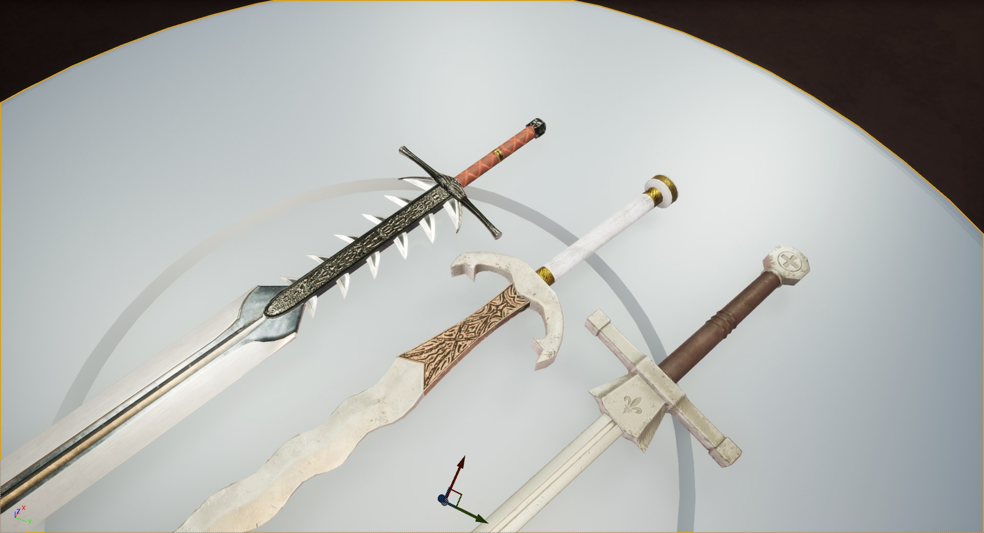 GreatSword Collection Vol 1 - PBR Low-Poly Models 3D - TurboSquid 1864819