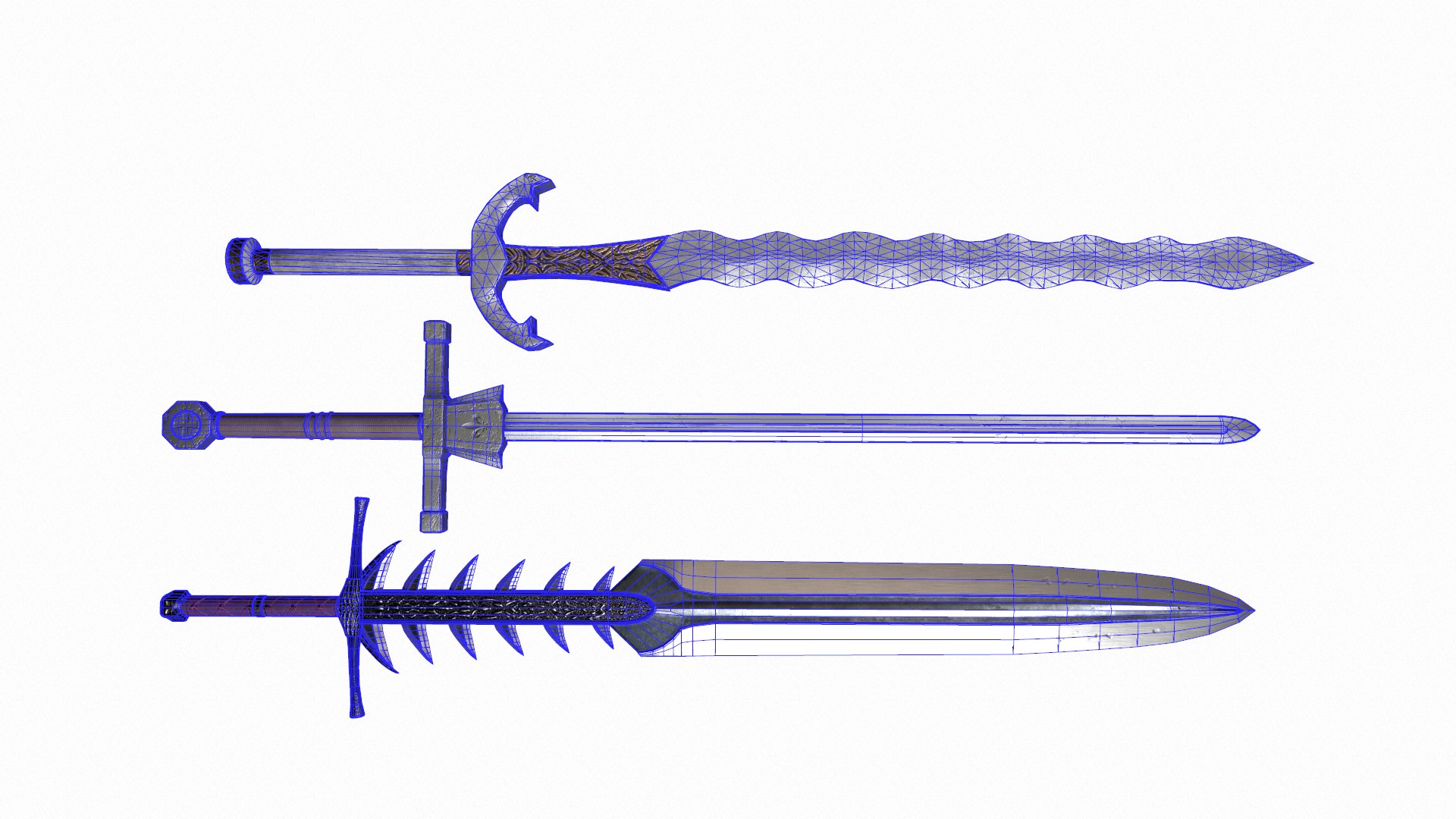 GreatSword Collection Vol 1 - PBR Low-Poly Models 3D - TurboSquid 1864819