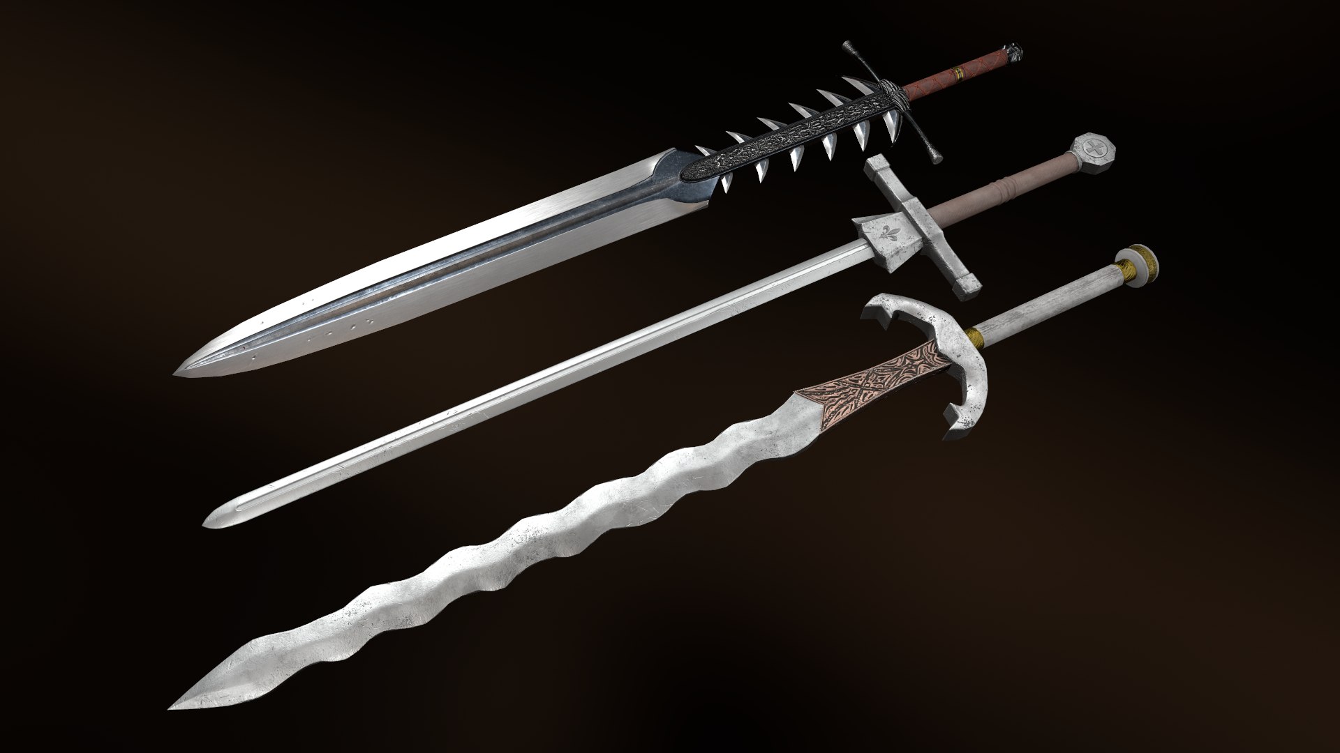 GreatSword Collection Vol 1 - PBR Low-Poly Models 3D - TurboSquid 1864819