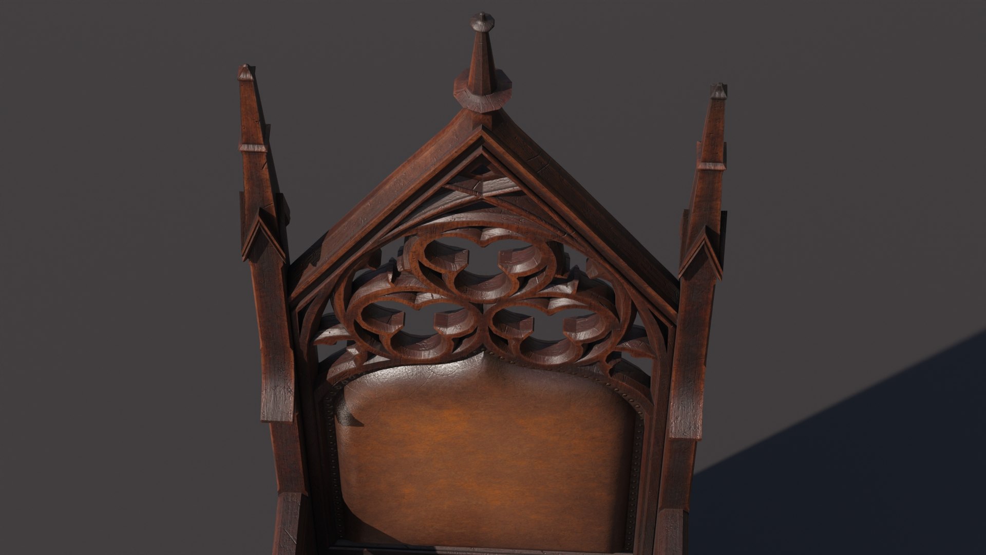 3D Gothic Chair Model - TurboSquid 2143388
