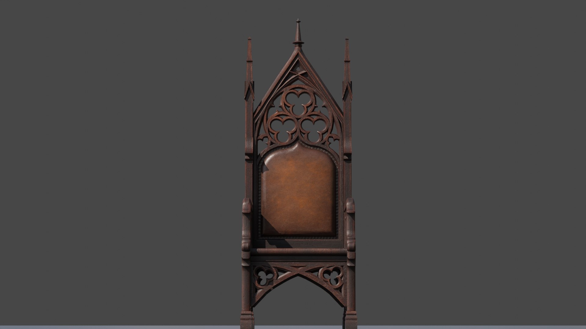 3D Gothic Chair Model - TurboSquid 2143388