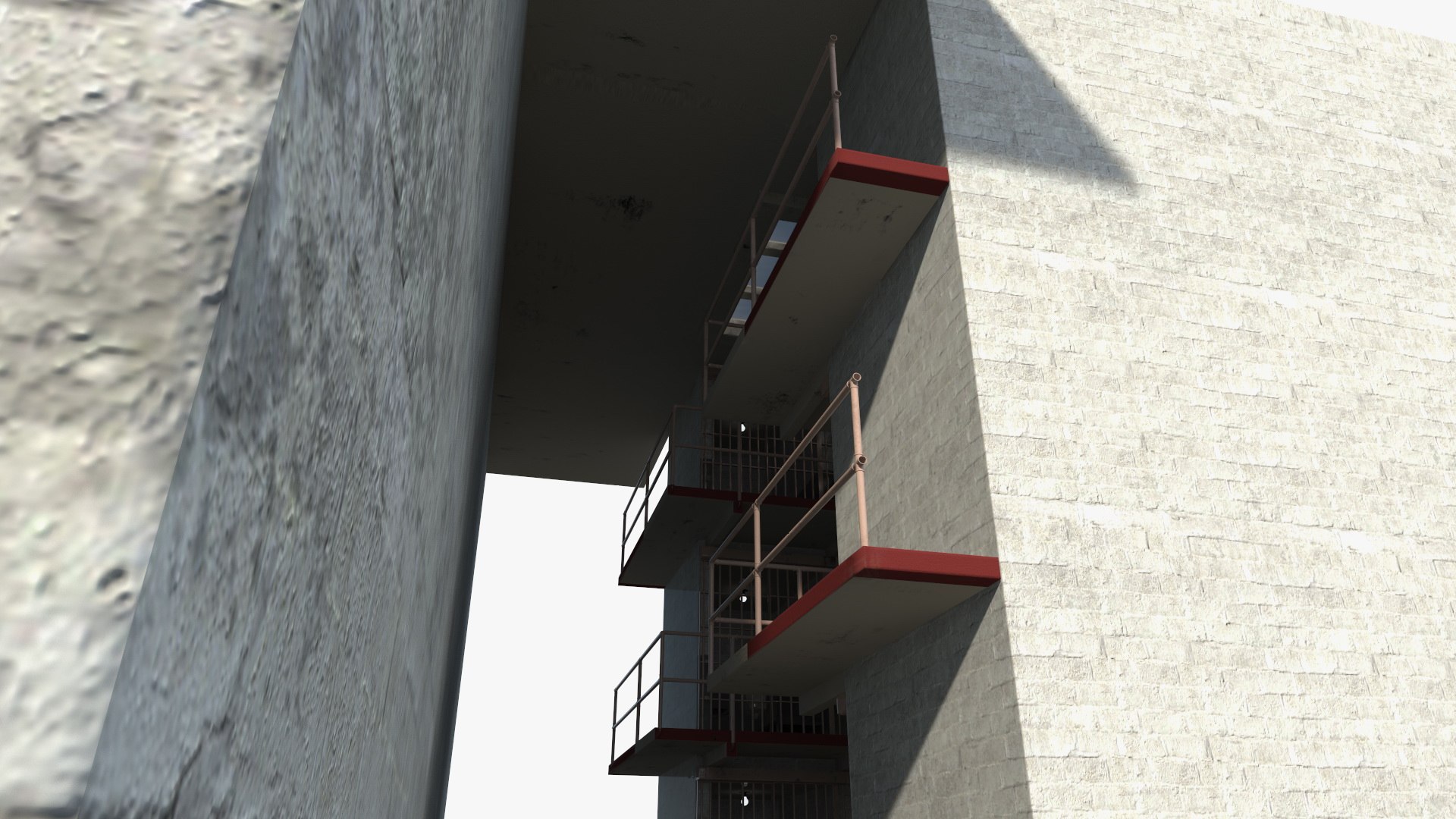 3D Model Alcatraz Block Cellhouse - TurboSquid 2068817