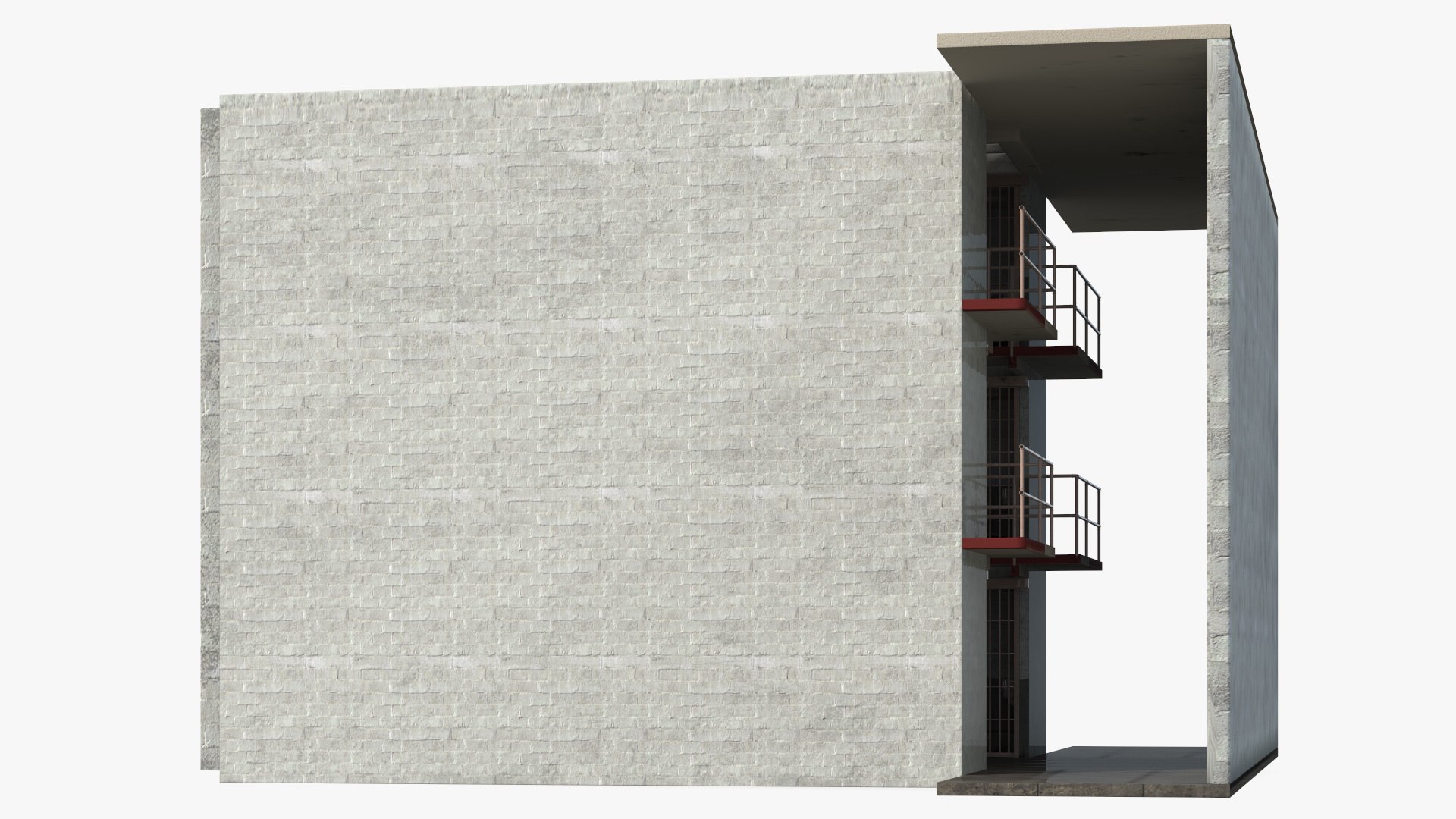 3D model Alcatraz Block Cellhouse - TurboSquid 2068817