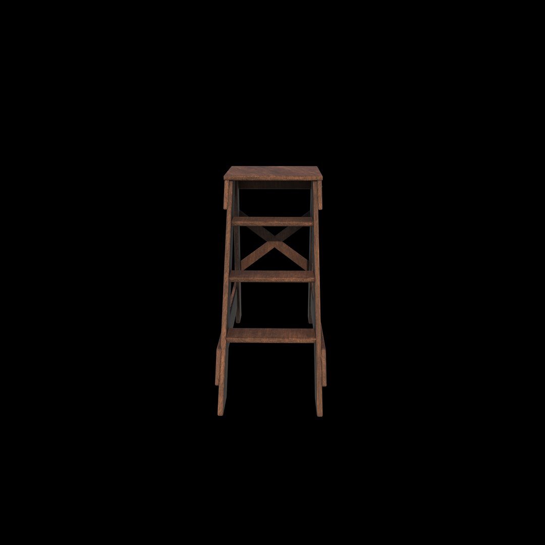 Wooden Step Ladder 3D Model 3D - TurboSquid 2363296