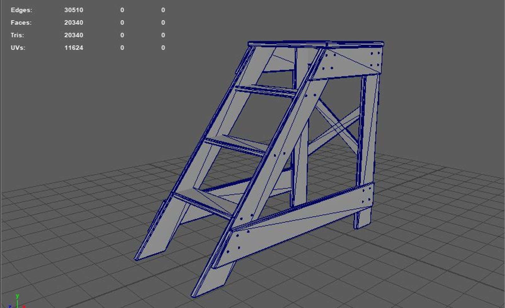 Wooden Step Ladder 3D Model 3D - TurboSquid 2363296
