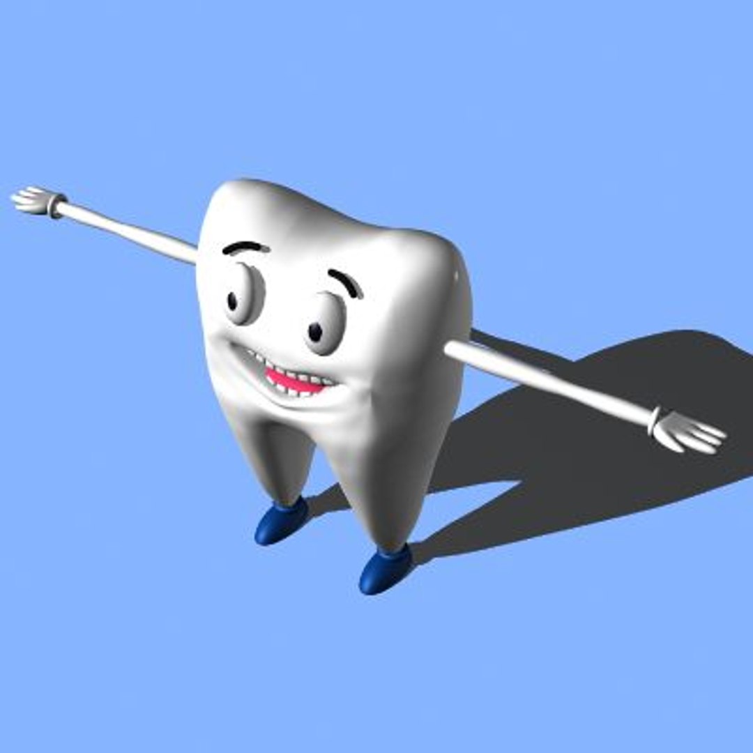 3d Dental Tooth Character