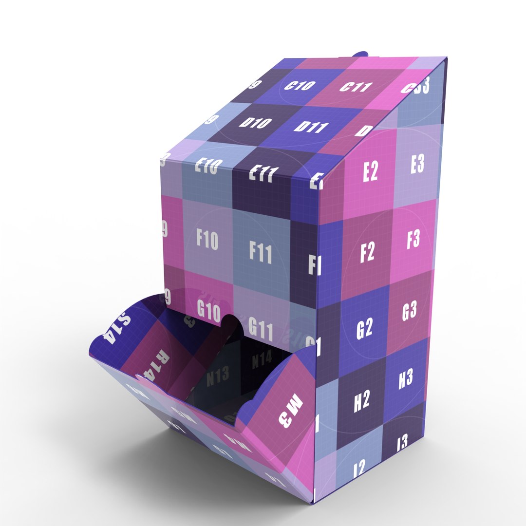 3D Packaging Dispenser Box With Tapered Top 150x130x280mm - TurboSquid ...