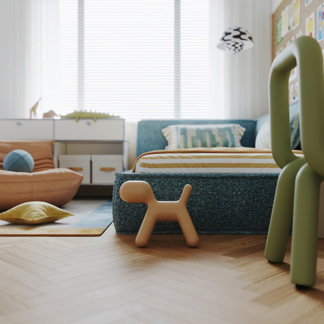 3D Children Room Design 06 For 3DMax Model - TurboSquid 2267565