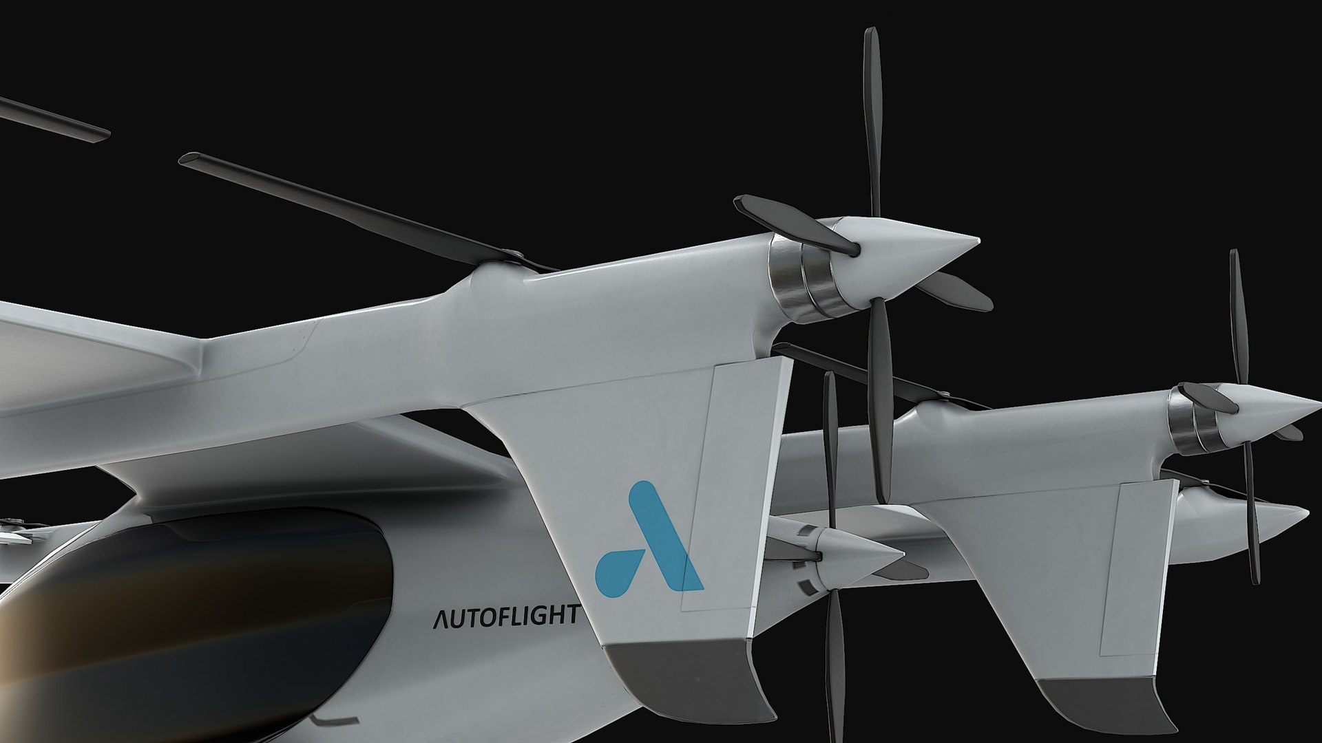 Flying Taxi AutoFlight - White Model - TurboSquid 2205229