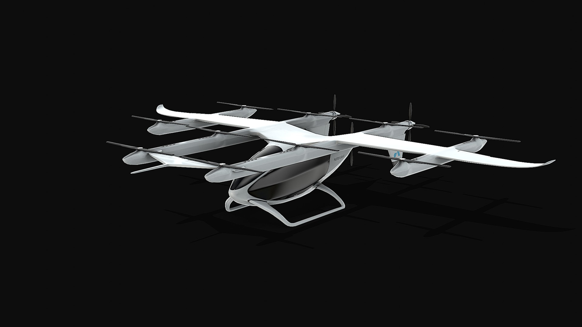 Flying Taxi AutoFlight - White Model - TurboSquid 2205229