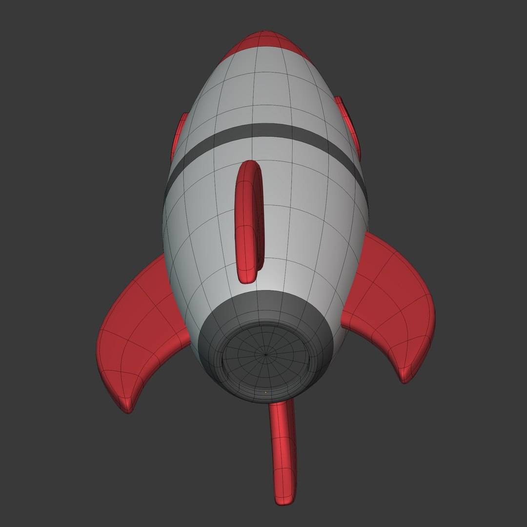 Cartoon Rocket Model - TurboSquid 1787156