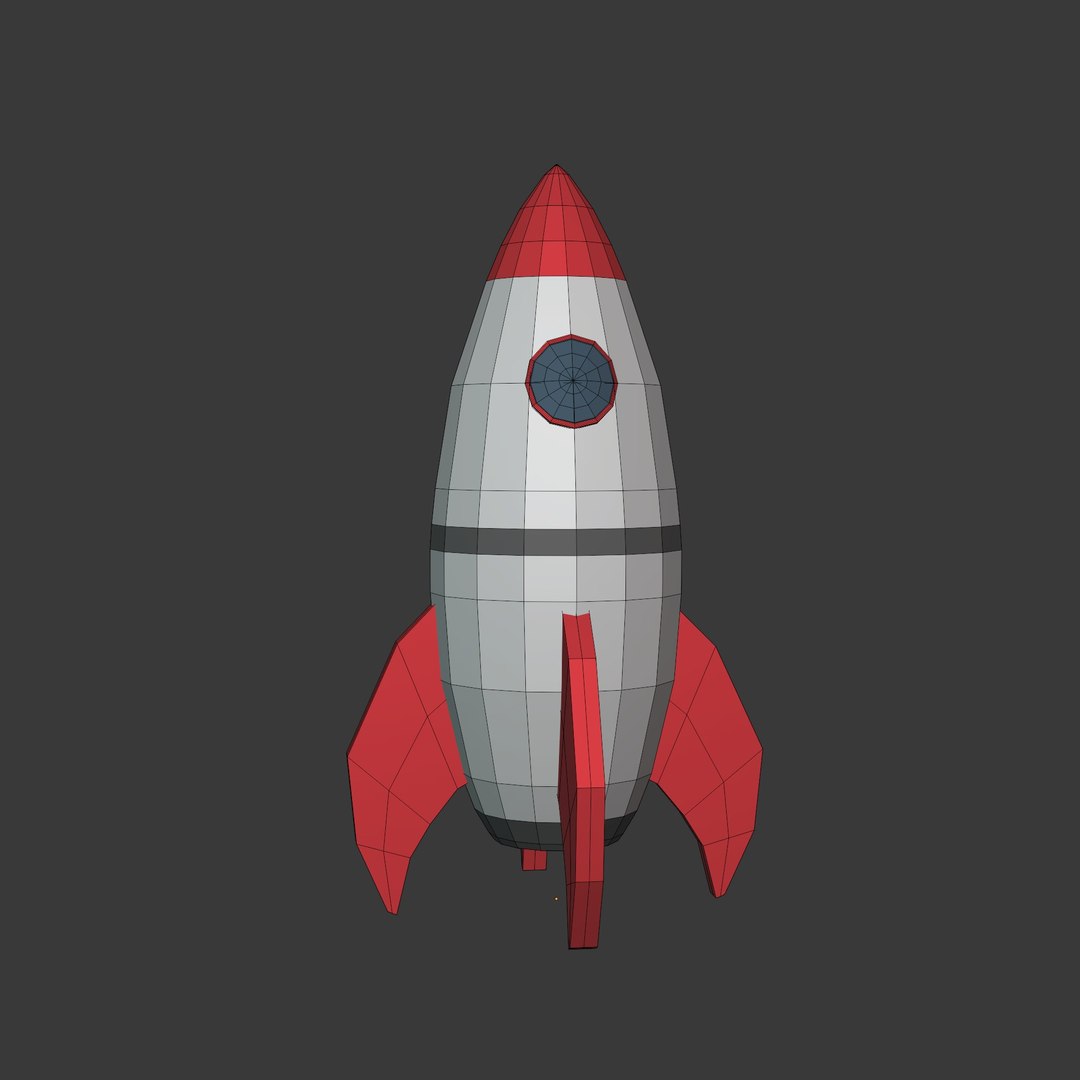 Cartoon Rocket Model - TurboSquid 1787156
