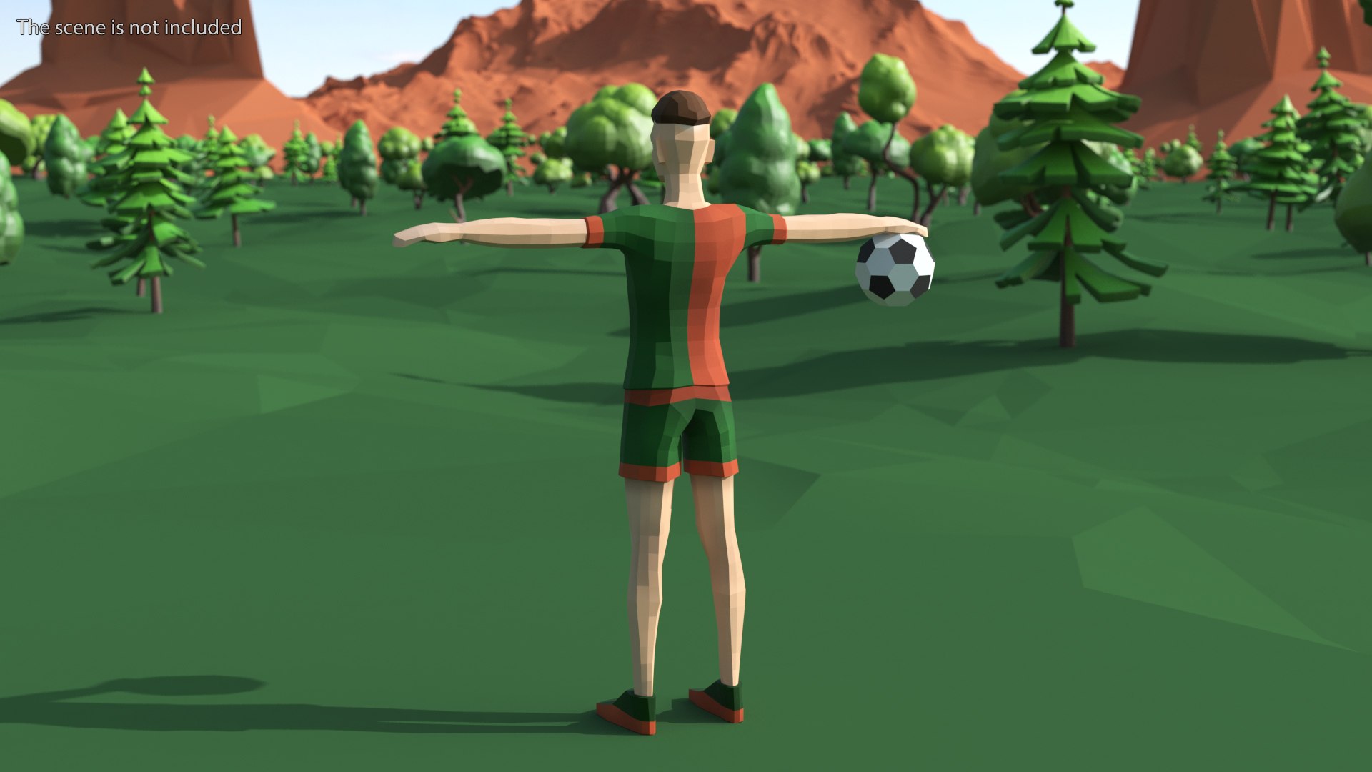 3D Football Player Low Poly Rigged For Cinema 4D Model - TurboSquid 2192282