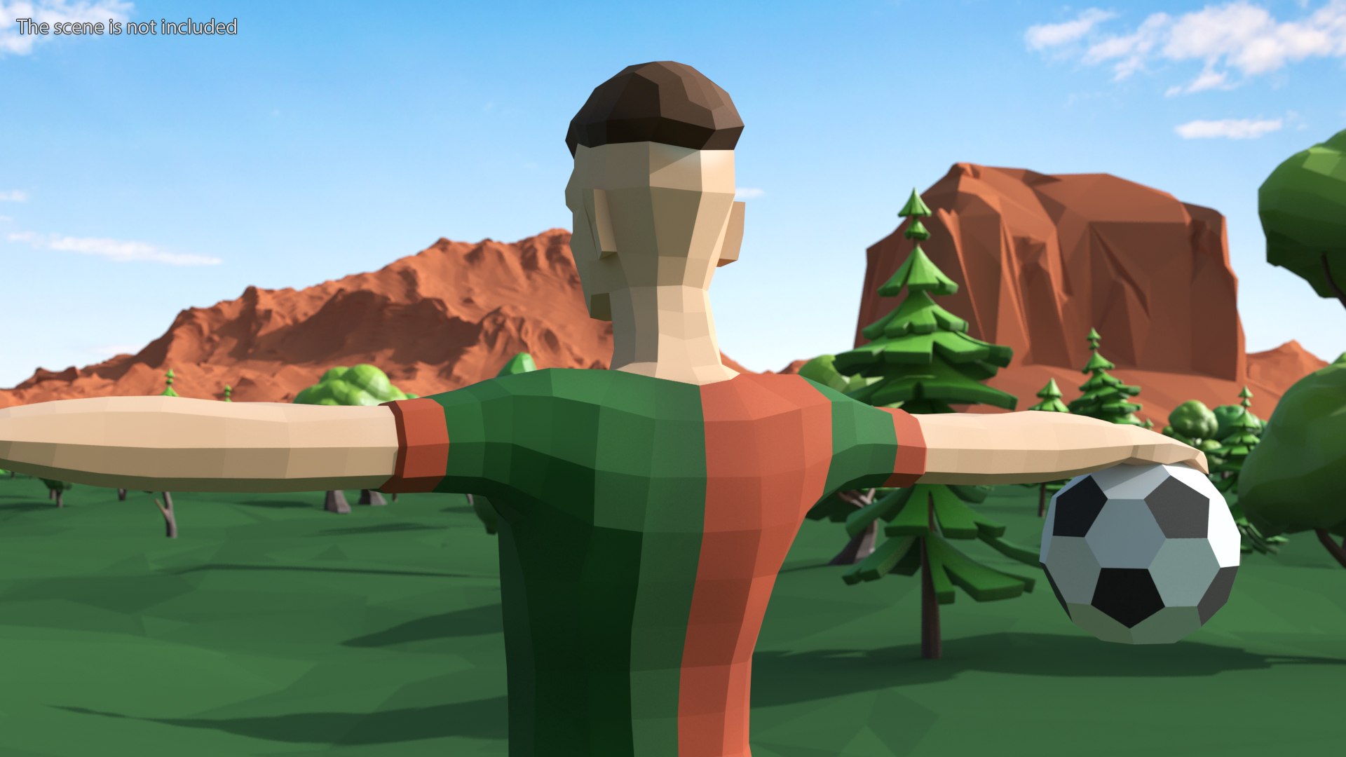 3D Football Player Low Poly Rigged For Cinema 4D Model - TurboSquid 2192282