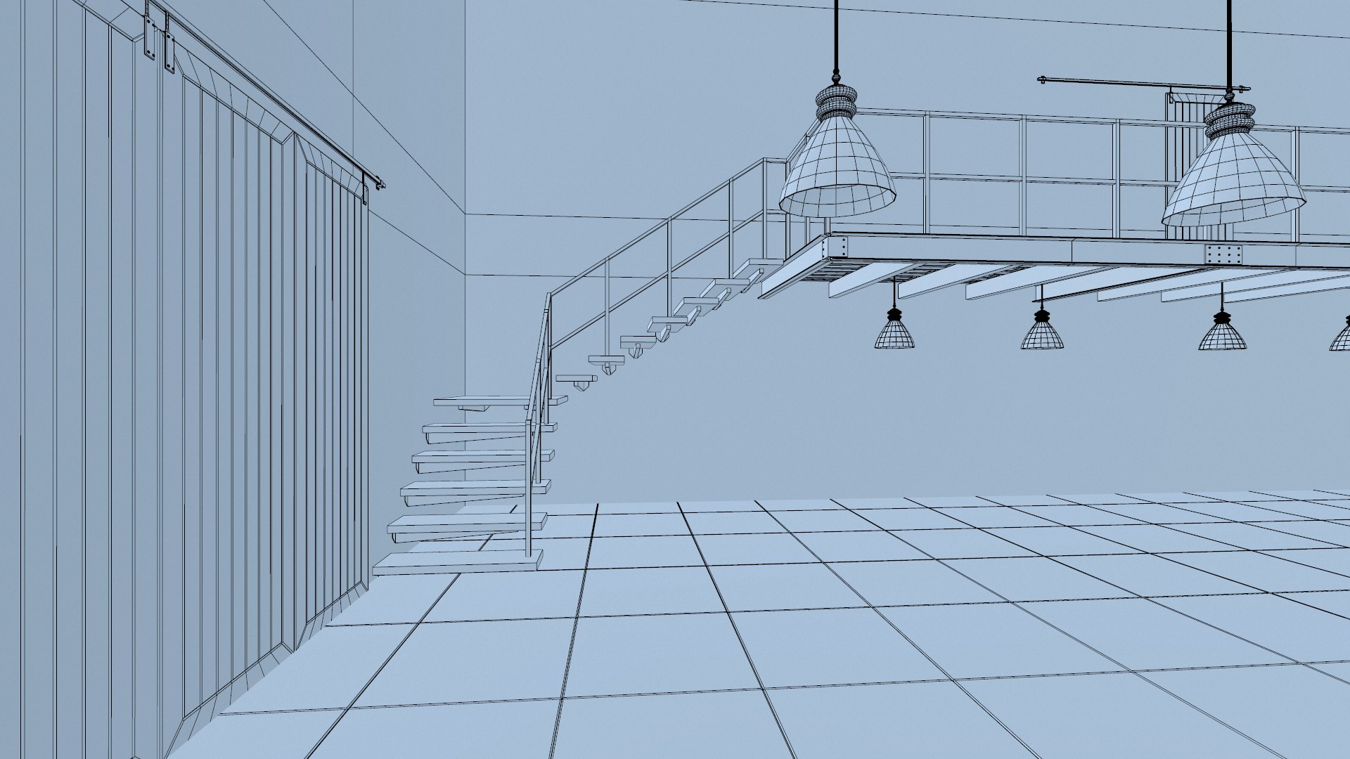 Interior Loft 3D Model - TurboSquid 1299767