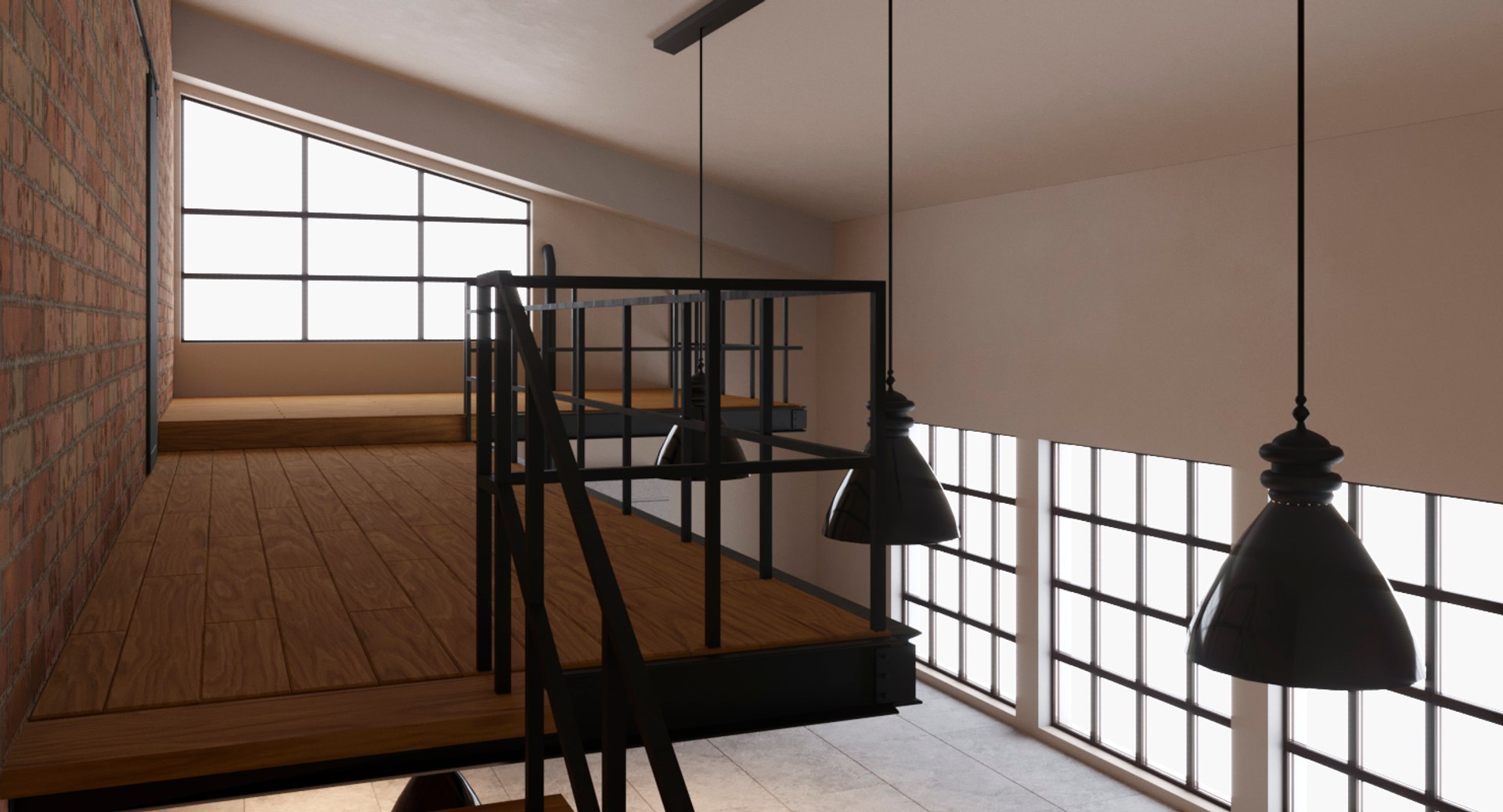 Interior Loft 3D Model - TurboSquid 1299767