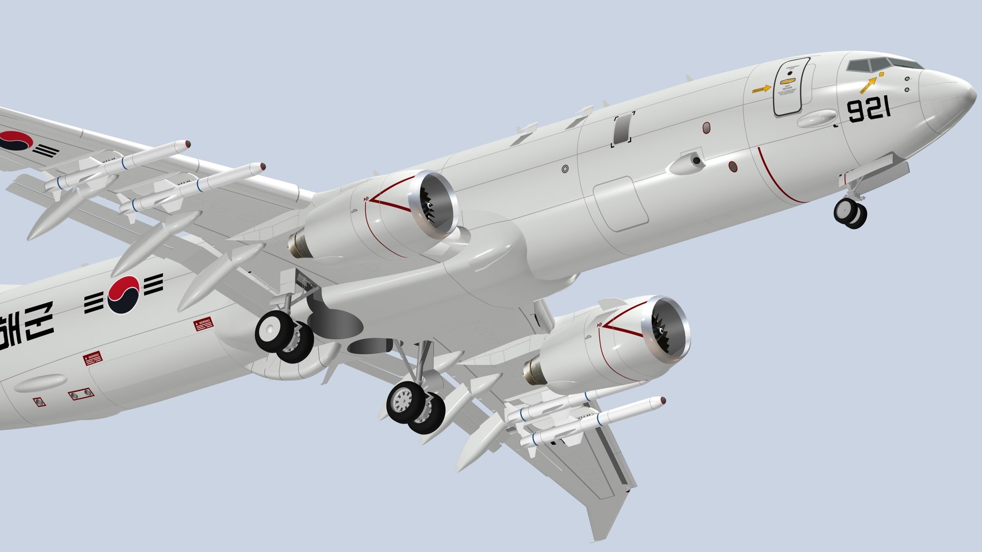 P-8A Poseidon Republic Of Korea Navy 3D Model - TurboSquid 2071352