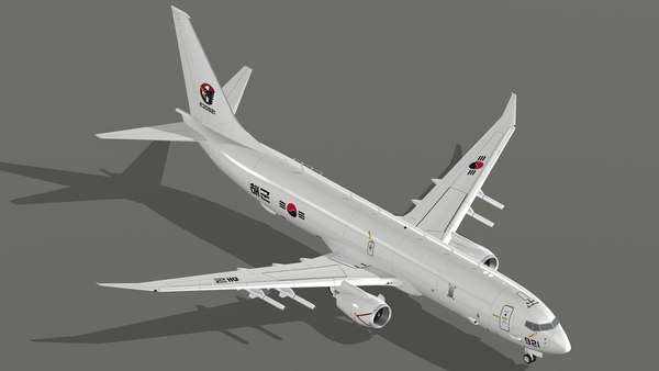 P-8A 포세이돈 대한민국 해군 3D 모델 - TurboSquid 2071352