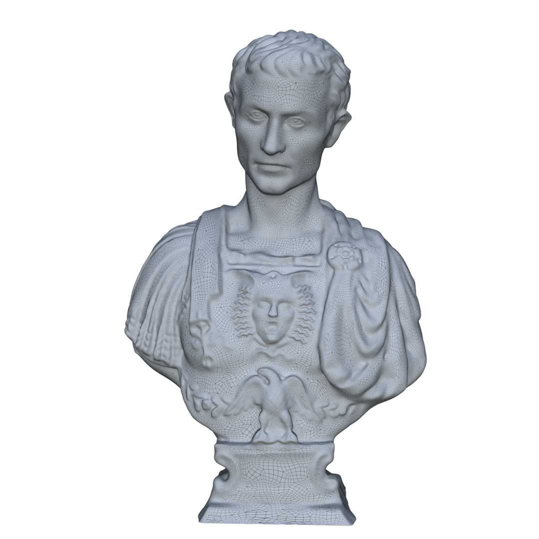 julius caesar bust 3d print