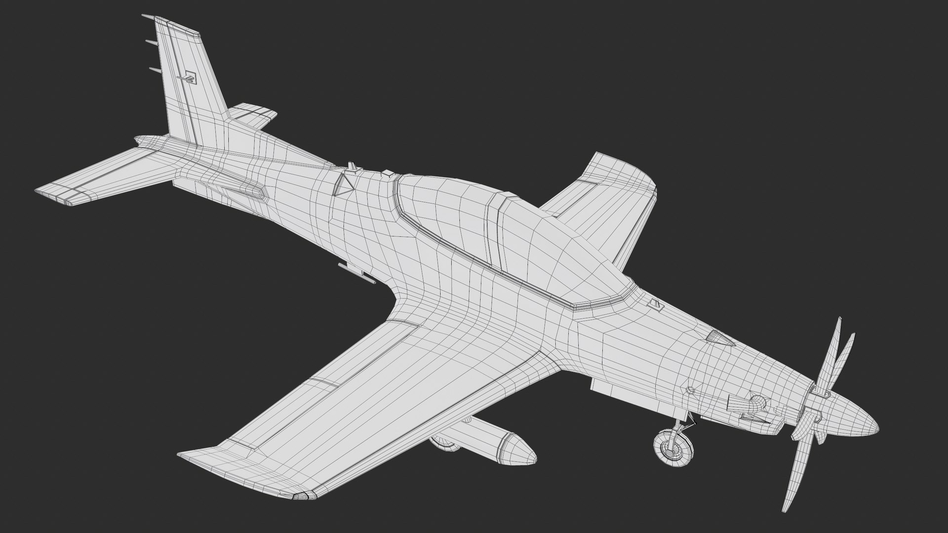 3D Airplane Pilatus PC-21 Red PBR model - TurboSquid 2098868