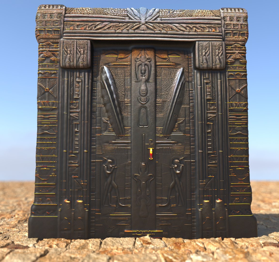 Egyptian Gates Pack Model - TurboSquid 2192473