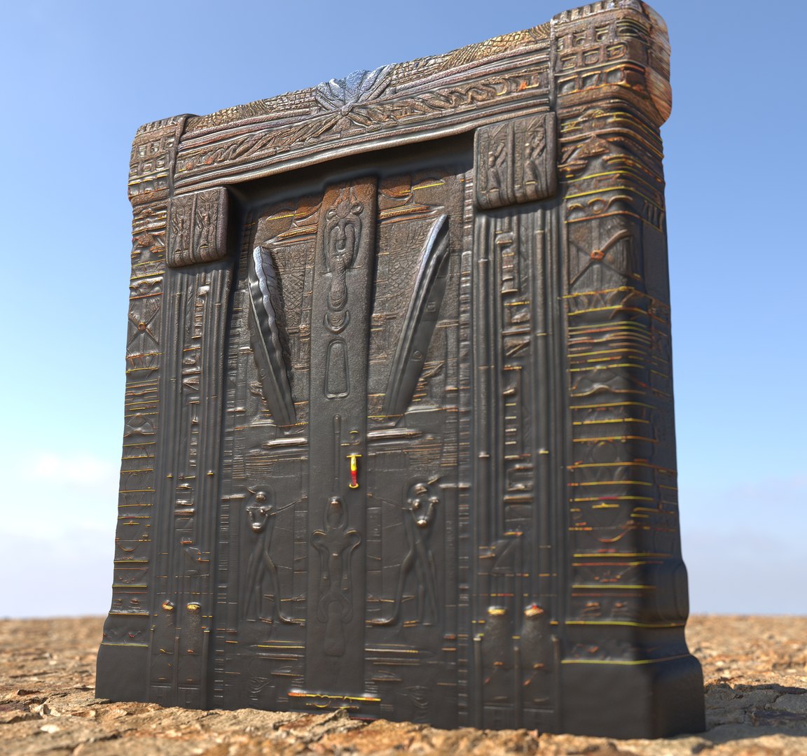 Egyptian Gates Pack Model - TurboSquid 2192473