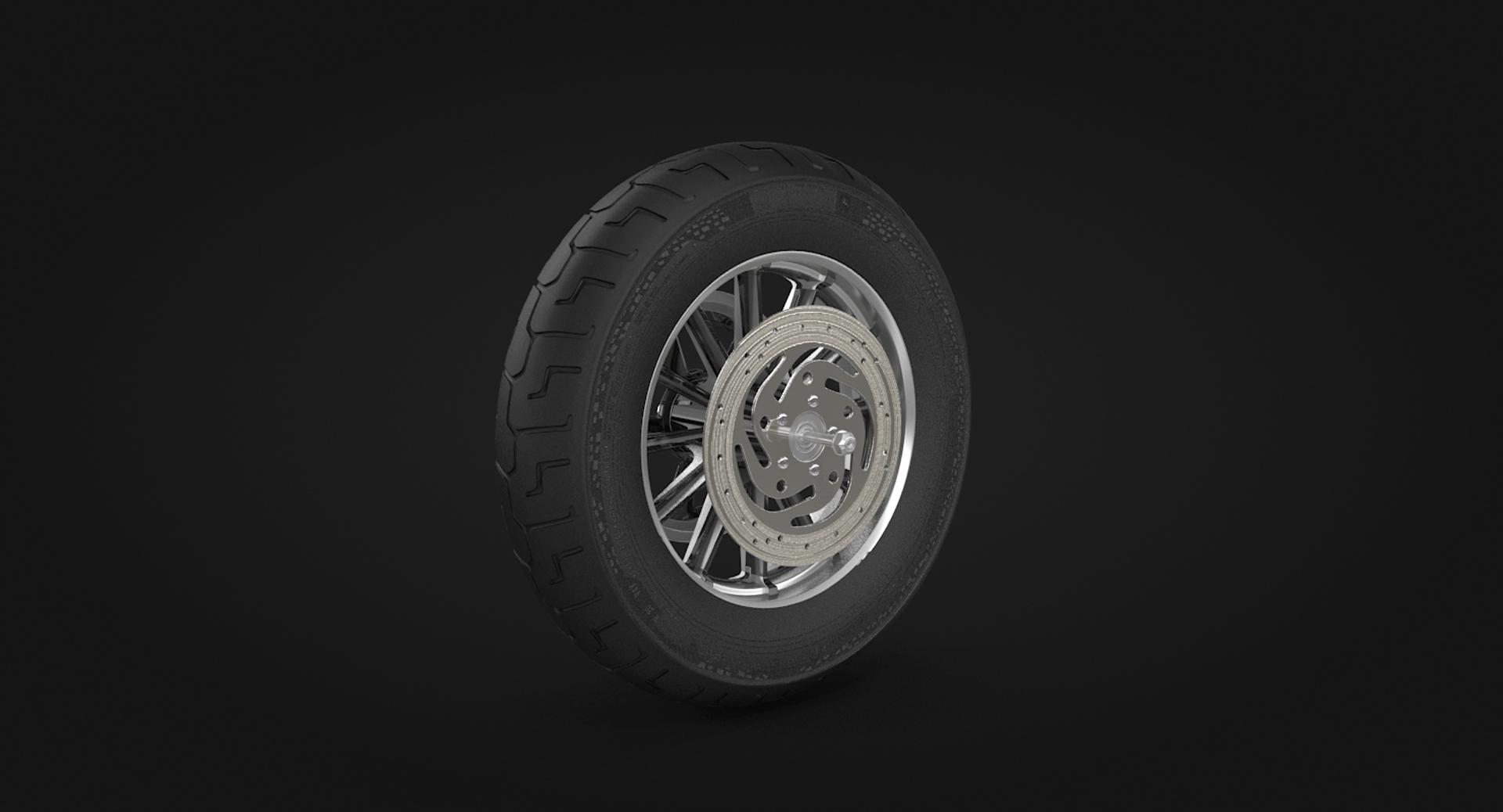 3D Model Motorcycle Rear Wheel - TurboSquid 1218452