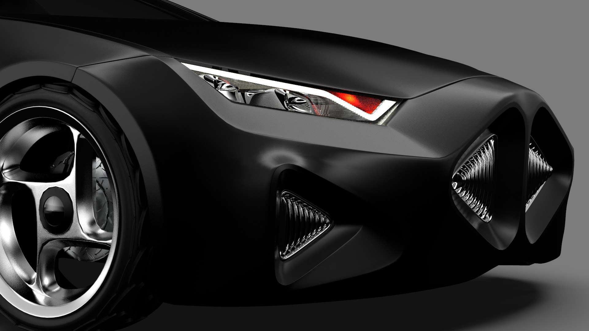 Generic New Sport Compact Concept Car Design 3D Model - TurboSquid 1896757