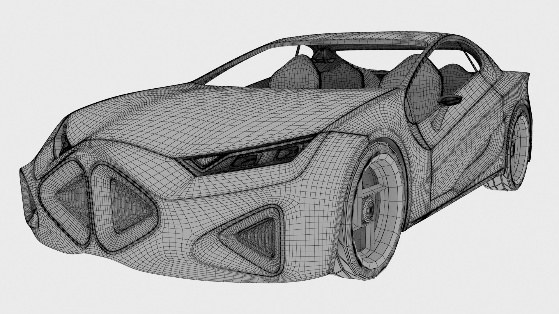 Generic New Sport Compact Concept Car Design 3D Model - TurboSquid 1896757