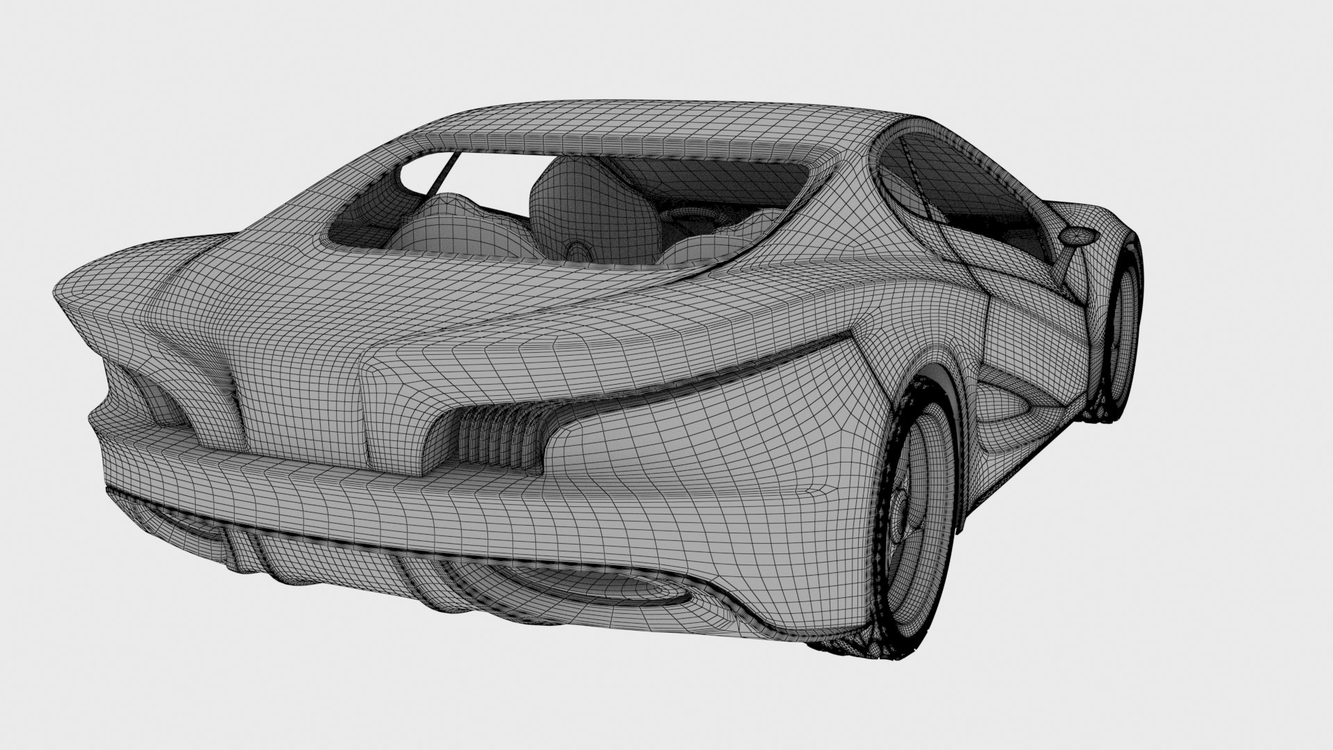 Generic New Sport Compact Concept Car Design 3D Model - TurboSquid 1896757