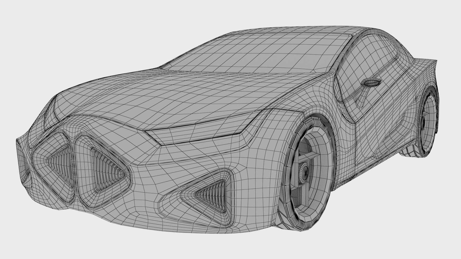 Generic New Sport Compact Concept Car Design 3D Model - TurboSquid 1896757