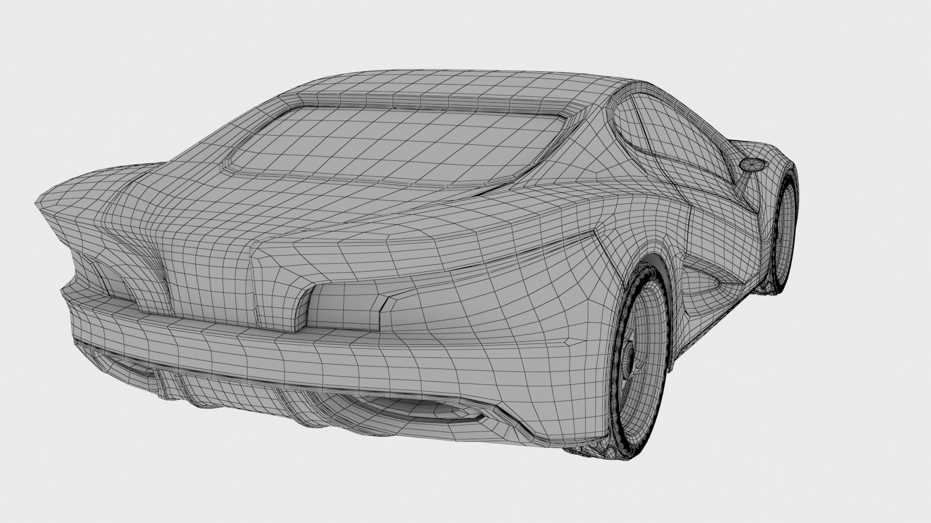 Generic New Sport Compact Concept Car Design 3D Model - TurboSquid 1896757