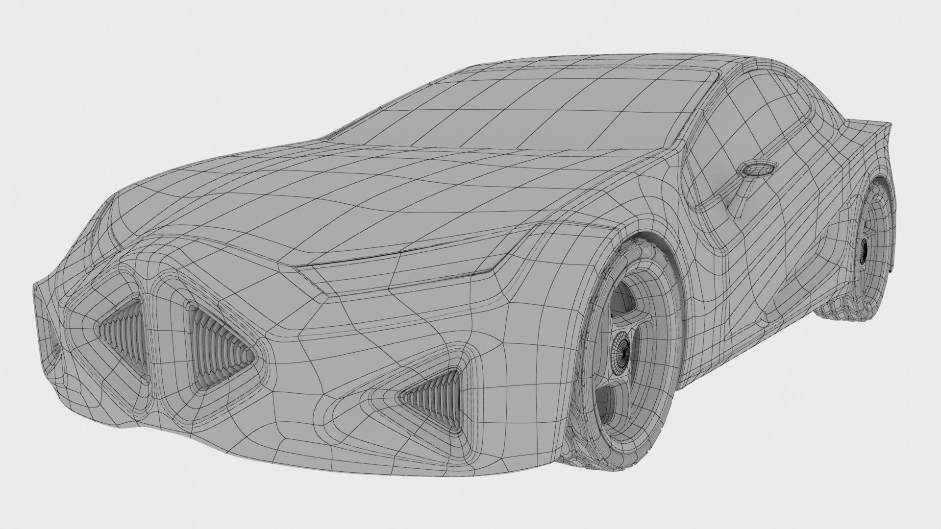 Generic New Sport Compact Concept Car Design 3D Model - TurboSquid 1896757