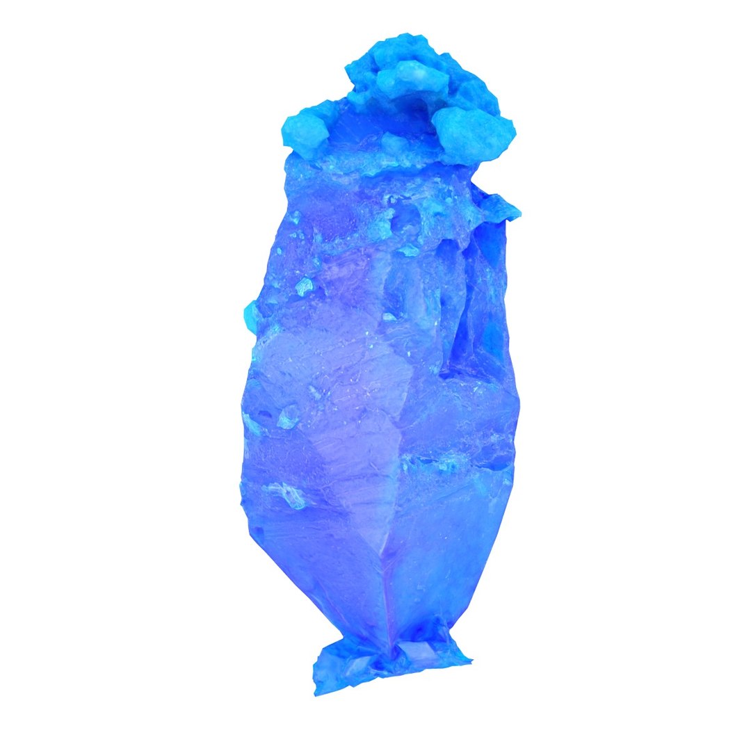 Blue salt crystal 3D model - TurboSquid 1219896