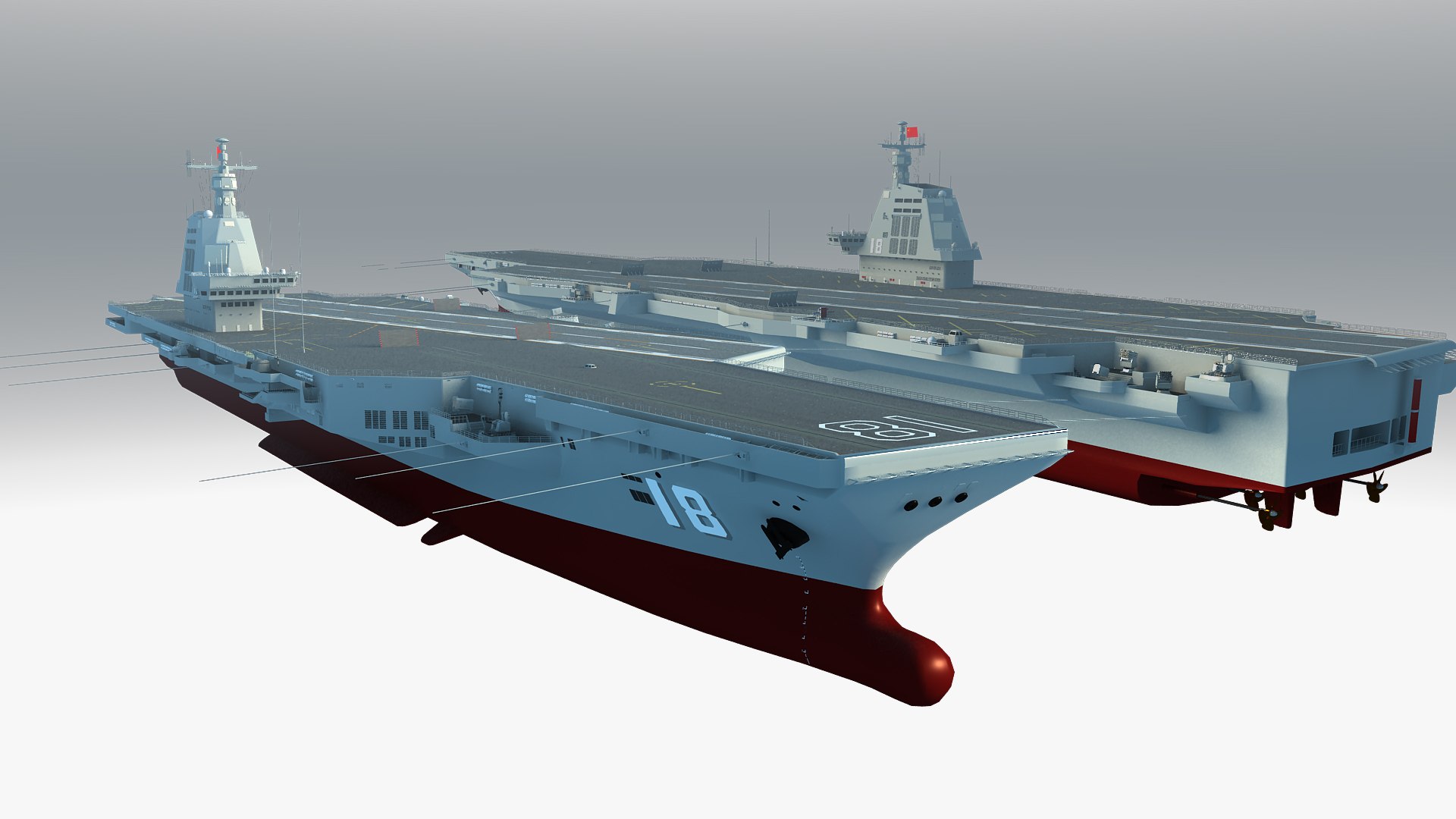 3D Chinese Aircraft Carrier CV-18 Fujian Model - TurboSquid 2038305