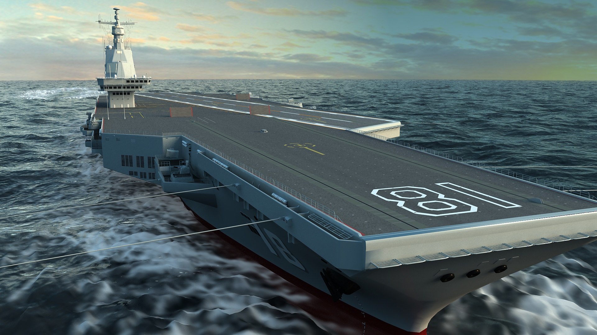 3D Chinese Aircraft Carrier CV-18 Fujian Model - TurboSquid 2038305