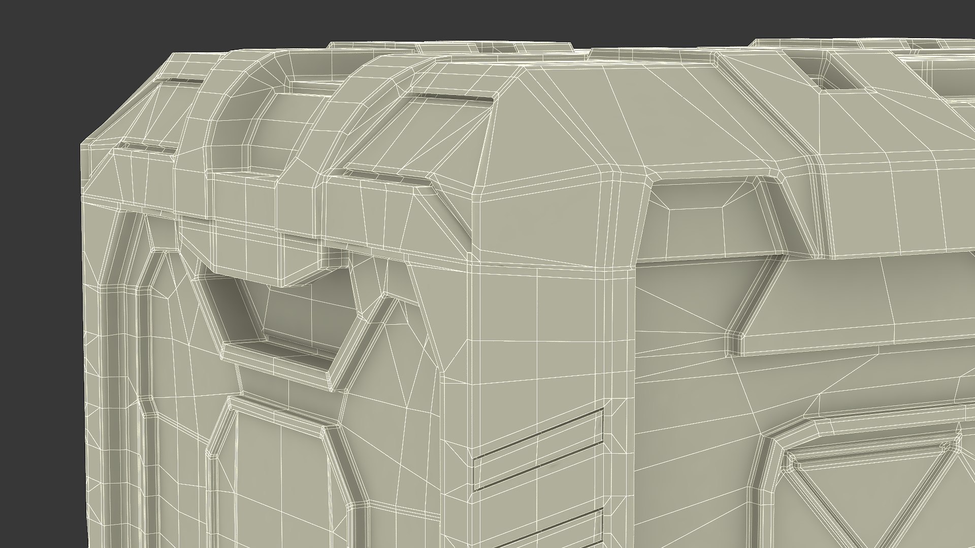 Metal Futuristic Storage Box Locked Model - TurboSquid 2352548