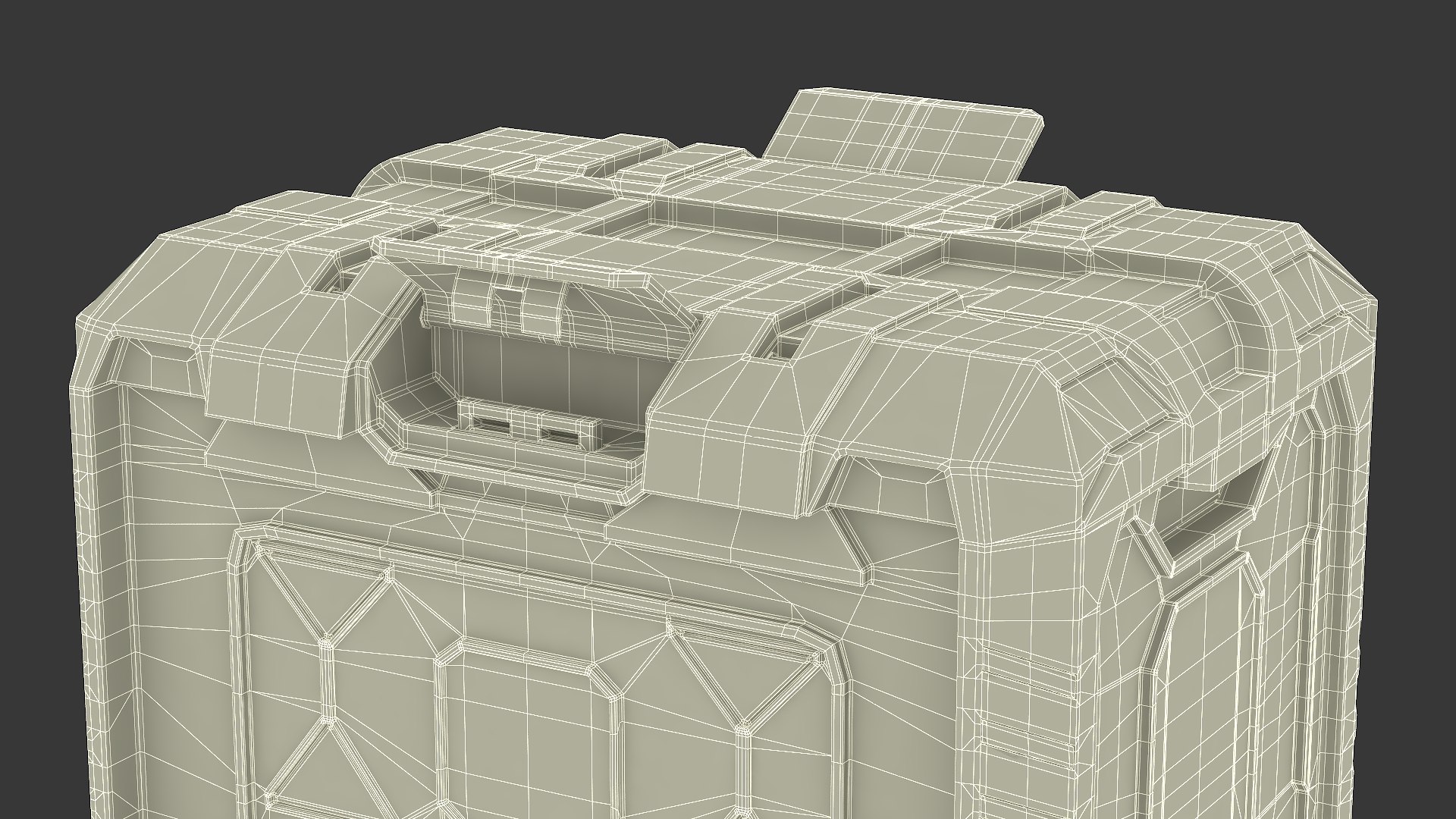 Metal Futuristic Storage Box Locked Model - TurboSquid 2352548