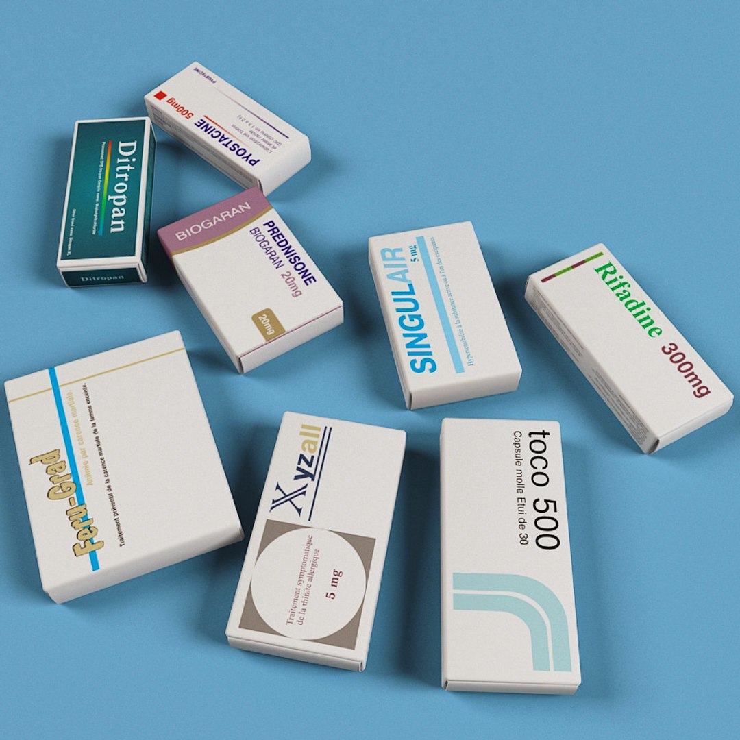 medicines boxes 3d max