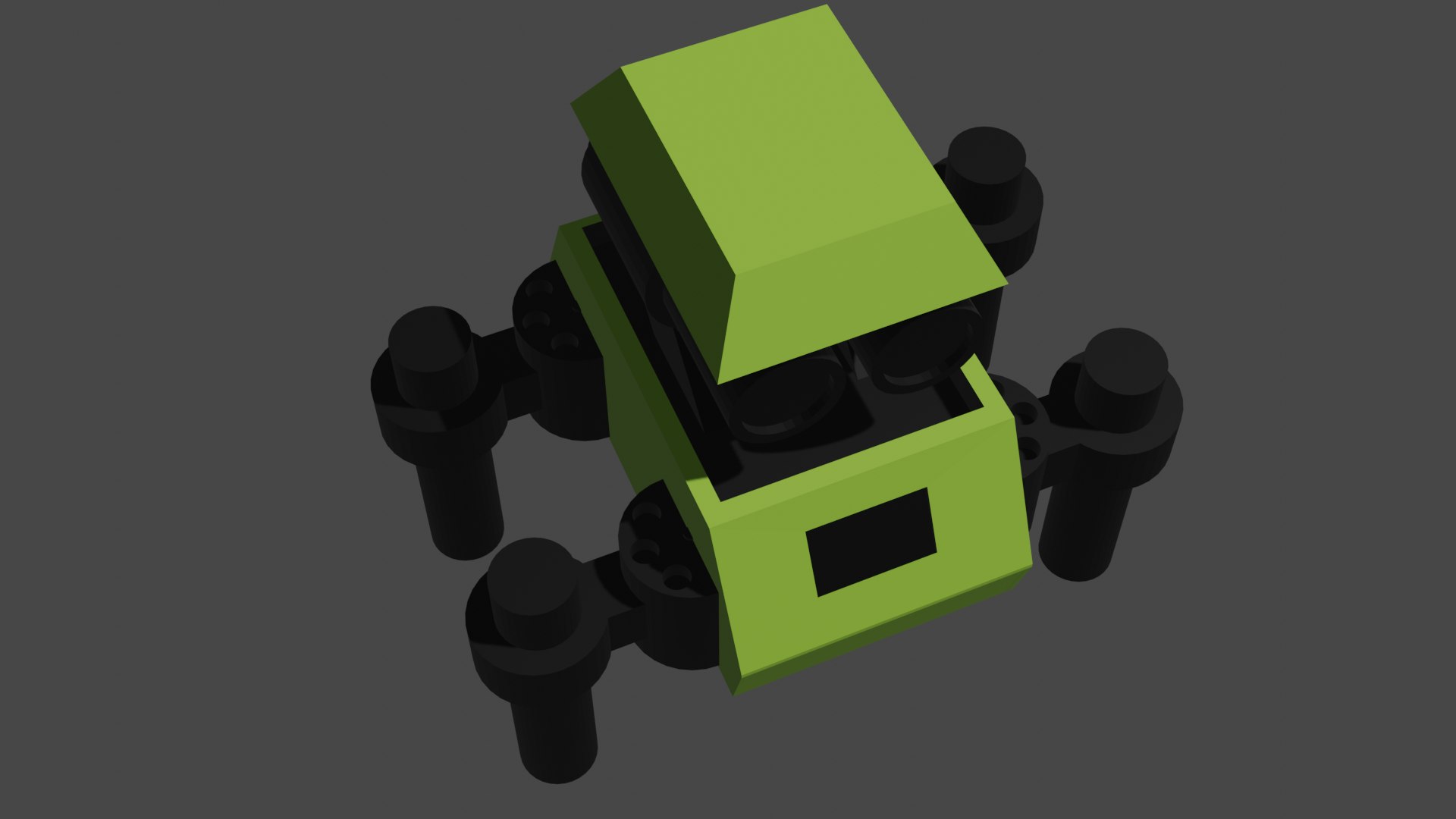 Low Poly Sci-Fi Bot - Green Variant 3D model - TurboSquid 1760818