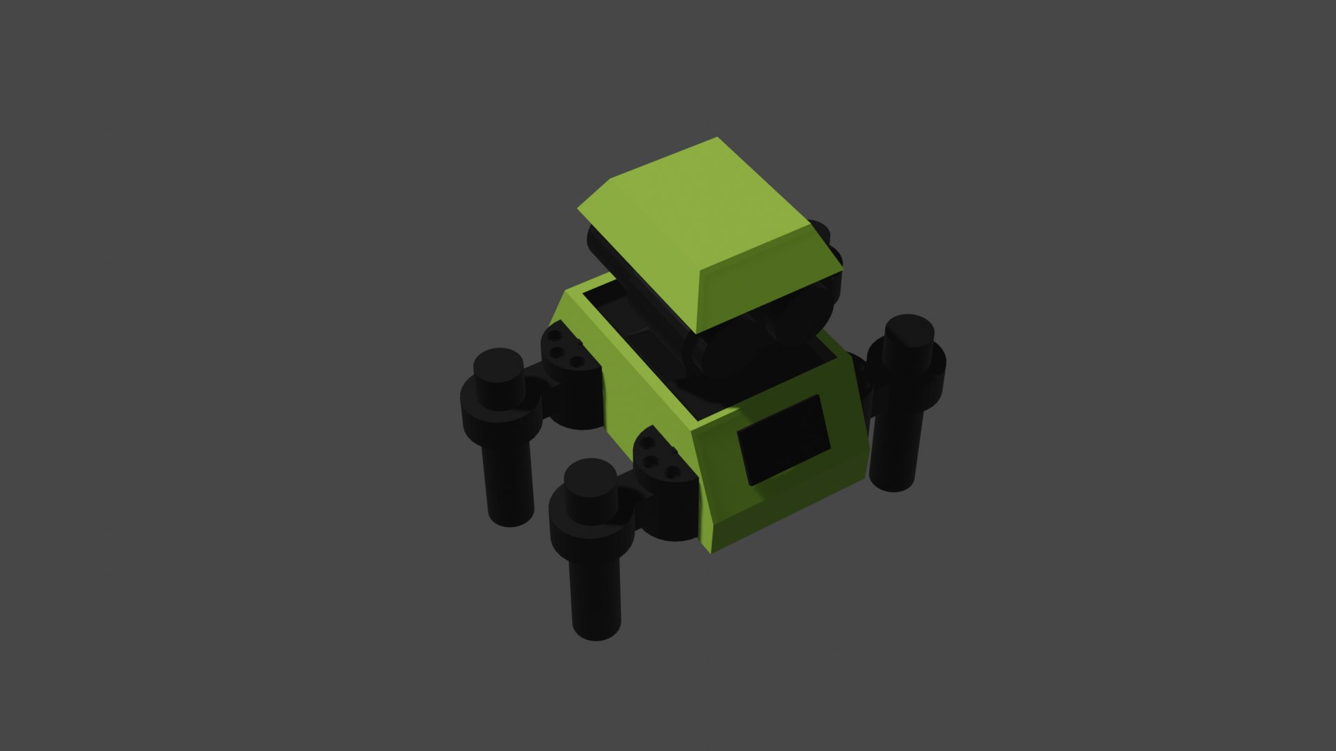 Low Poly Sci-Fi Bot - Green Variant 3D model - TurboSquid 1760818