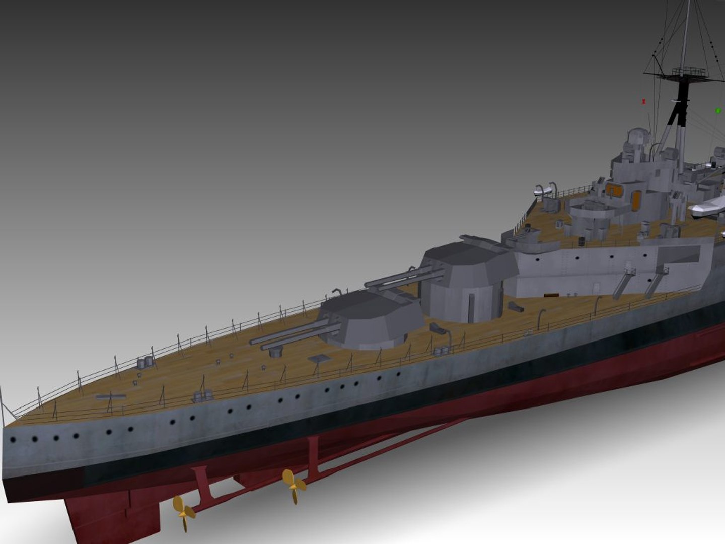 3ds Max Hms Hood Battleship