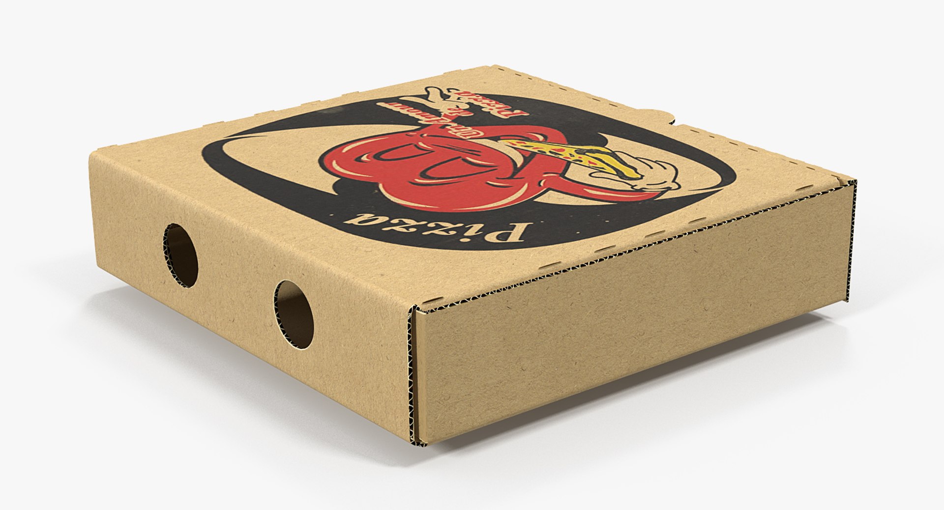 3D Small Pizza Box Model - TurboSquid 1398852