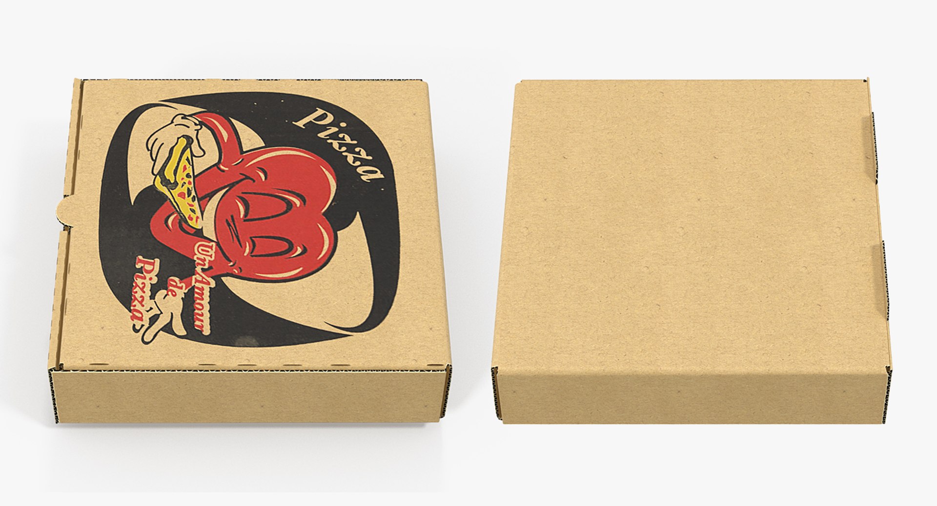 3D Small Pizza Box Model - TurboSquid 1398852