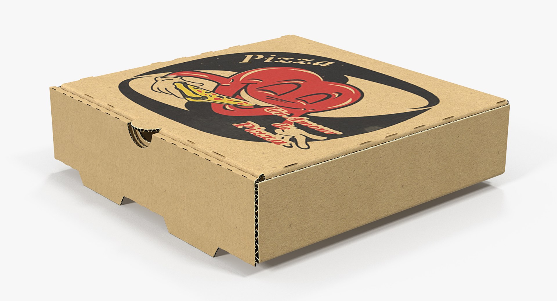 3D Small Pizza Box Model - TurboSquid 1398852